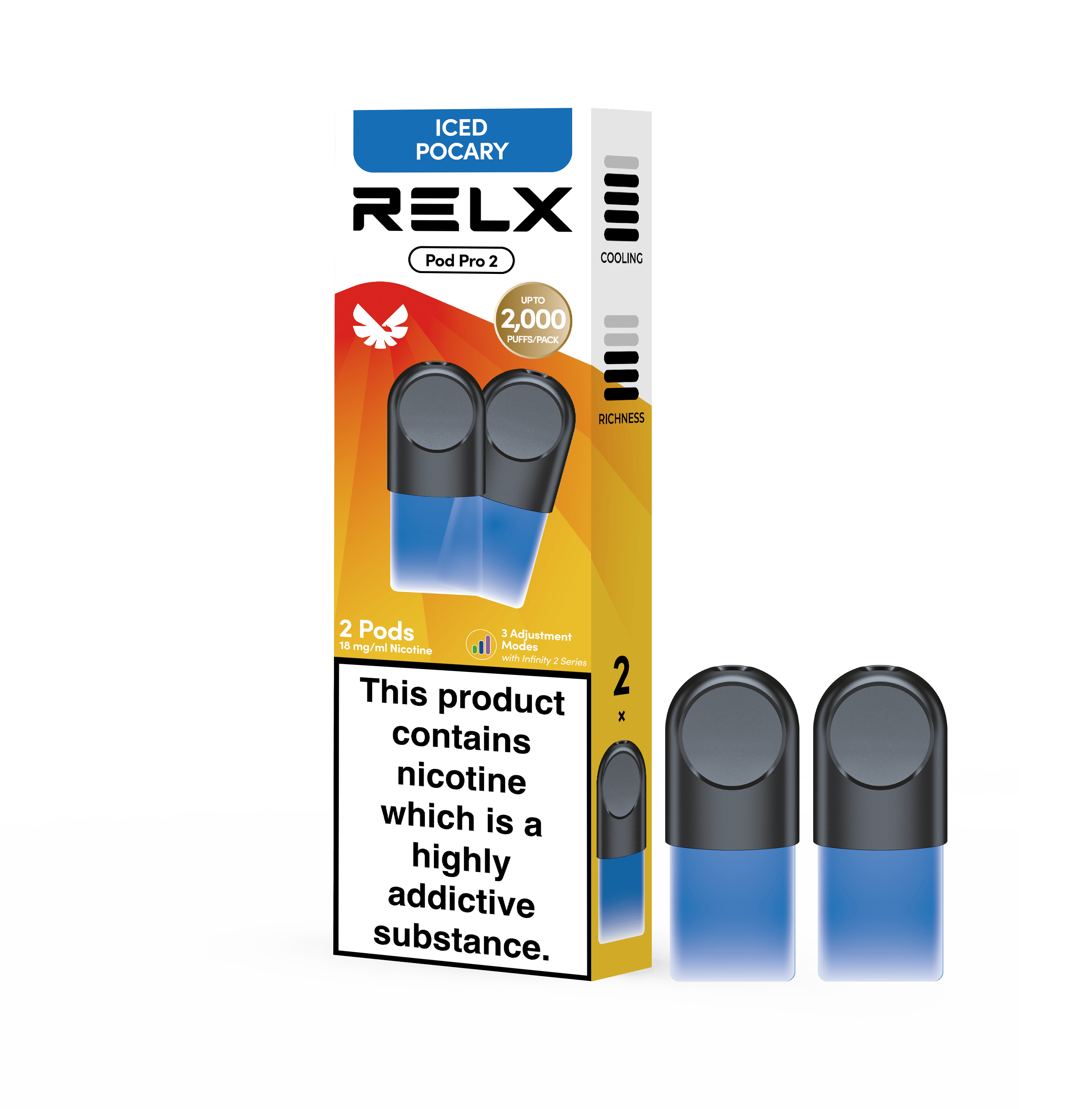 Buy RELX Pod Pro Iced Pocary | RELX Global Official